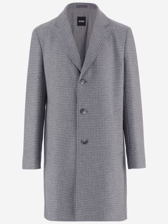 HUGO BOSS Manteau en laine avec motif Henspeat