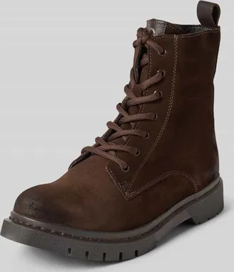 Tamaris Schn&uuml;rstiefel aus echtem Leder