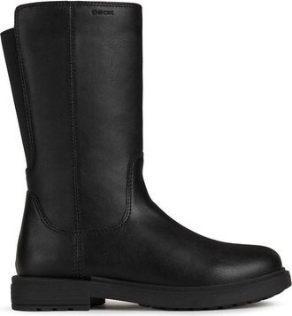 Geox M dchen J eclair pige Stiefel, Schwarz, 30 EU