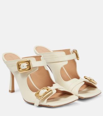 Bottega Veneta Mules Stretch Buckle en cuir