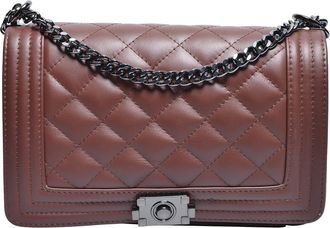 Anna Luchini Kastanienbraun Rindsledertasche
