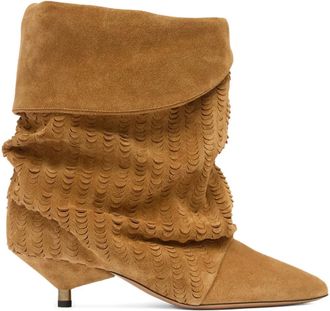 Isabel Marant Edrik Stiefel mit Prägung 45mm - Braun