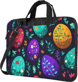Generic Sac pour ordinateur portable de 15,6, motif oeufs de P&acirc;ques color&eacute;s, housse de protection antichoc pour ordinateur portable de 15,6, housse de protect