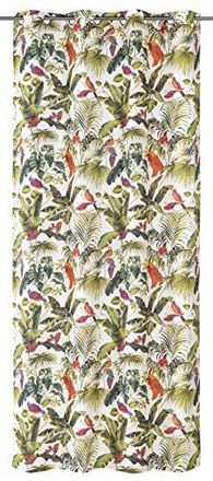 Elbersdrucke Gardine Ösenschal Jungle 03 bunt Blickdicht 255 x 140 cm Vorhang für Wohnzimmer Schlafzimmer Flur 200435