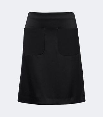 Courr&egrave;ges Courr&egrave;ges Bleistiftrock aus Satin