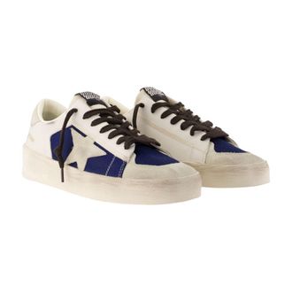 Golden Goose Mens Stardan Sneakers - Golden Goose Deluxe Brand Leather White Shoes