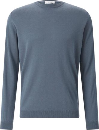Roberto Collina Homme, Pulls, Bleu, Taille: 2XL Maille col rond