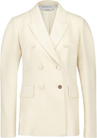 Gabriela Hearst Femme, Vestes, Beige, Taille: 36 FR Sedna Silk Tweed Blazer