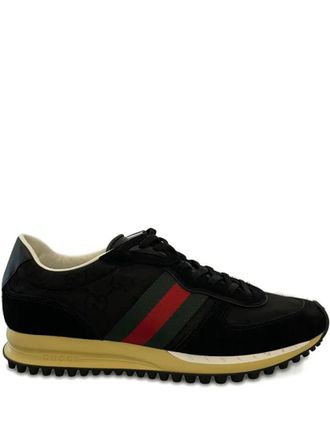 Gucci Low-Top Sneaker - Re-Motion Sneaker With Embossed Patterns - Gr. 10 - in Schwarz - f&uuml;r Damen