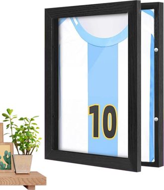 Generic Trikot Aufbewahrungsbox -Schattenbox Vitrine mit UV-Schutz f&uuml;r Sportshirts, Wanddisplay Baseball Hockey Fu&szlig;ball | F&uuml;r Heimregal, Fans, Spieler, Verein