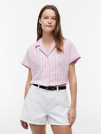 Tommy Hilfiger Chemise en popeline &agrave; manches courtes