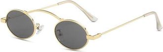 Generic Lunettes De Soleil En Métal For Hommes Et Femmes, For La Conduite, Le Sport Lextérieur(Gold)