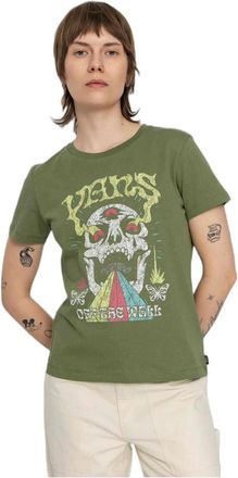 Vans Femme, Tops, Vert, Taille: 38 FR Short Sleeve T-Shirt