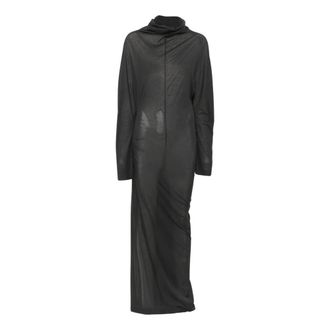 SOEUR Lola ger&uuml;schtes Maxikleid - - Dresses - Damen - Grau - S