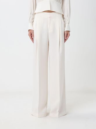 Twinset Pantalon de tailleur &agrave; jambe large en cr&ecirc;pe avec taille haute