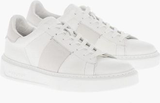 Woolrich Low-Top Leather Sneakers with Contrasting Detail size 40,5