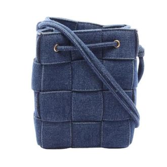 Bottega Veneta Pre-owned Cassette Denim Shoulder Bag - - Pre-owned - Damen - Blau - ONE SIZE