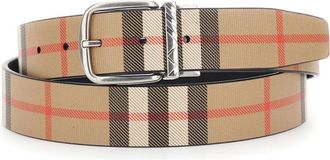 Burberry Homme, Accessoires, Beige, Taille: 115 CM Ceinture &agrave; boucle r&eacute;versible &agrave; motif Check