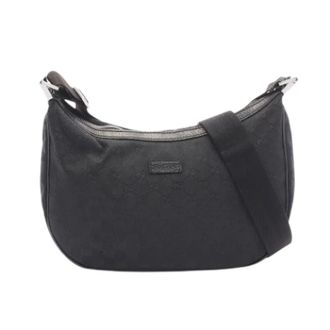 Gucci Sac bandouli&egrave;re vintage Pre-owned en toile - Femme - Pre-owned - Noir - Taille: ONE Size