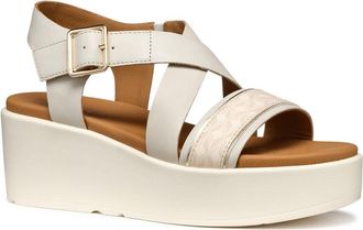 Geox Damen D XAND 2.2S A Wedge Sandal, Lt Sand, 35 EU