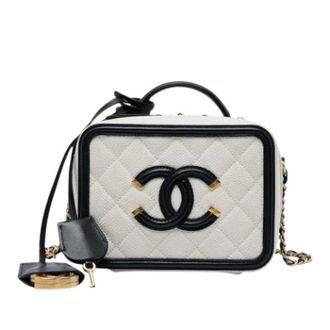 Chanel Pre-owned Filigree Vanity Bag - - Pre-owned - Damen - Wei&szlig; - ONE SIZE