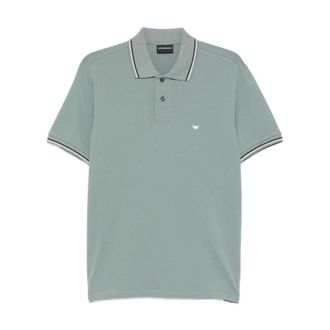 Emporio Armani Homme, Tops, Bleu, Taille: L Logo Polo