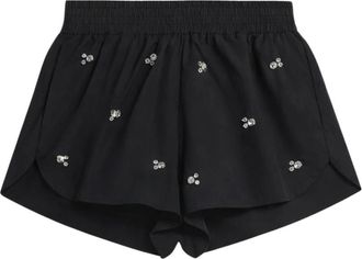 A Paper Kid Femme, Shorts, Noir, Taille: 40 FR Embellished Shorts