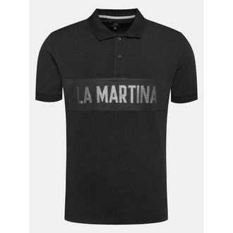 La Martina La Martina Poloshirt YMP310 JS324 Schwarz Regular Fit