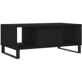 vidaXL Table basse Noir 90x50x36,5 cm Bois ding&eacute;nierie Vidaxl