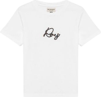Roy Rogers Femme, Tops, Blanc, Taille: 40 FR ROY Rogers T-Shirt en coton avec logo brod&eacute; blanc