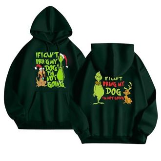 Generic Le Grinch Sweat A Capuche Femme Sweatshirts Hiver Plaid Pyjama Pilou Adulte The Chaud Noel Polaire Moche Costume Pulls Oversize De Vetement Deguisemen