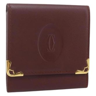 Cartier Pre-owned Cuir petite-maroquinerie - Femme - Pre-owned - Rouge - Taille: ONE Size