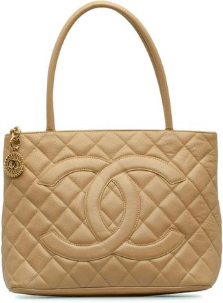 Chanel Shopper - Caviar Medallion Tote - Gr. unisize - in Braun - f&uuml;r Damen