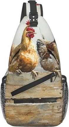 Generic Sac &agrave; dos de voyage &agrave; bandouli&egrave;re en forme de coq de ferme pour homme