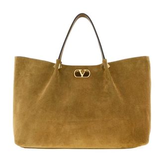 Valentino Garavani Gro&szlig;e Rockstud Shopping Bag - - Bags - Damen - Beige - ONE SIZE
