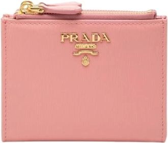 Prada Portefeuille Bi-fold Pre-owned - Femme - Pre-owned - Rose - Taille: ONE Size