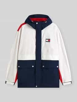 Tommy Jeans Regular Fit Jacke aus Nylon mit Logo-Patch