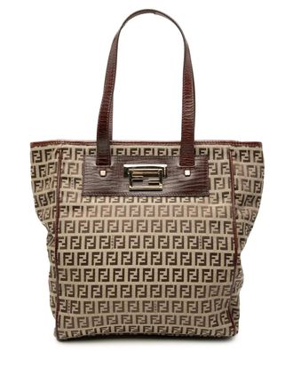Fendi sac &agrave; motif Zucchino (2000-2010) - Marron