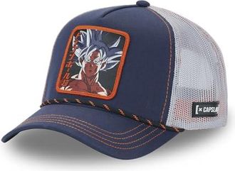 Capslab Son Gokû Dragon Ball Super Bleu Gris Casquette de Camionneur Réglable
