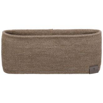 Lierys Mono Stirnband Damen/Herren 8 cm breit - Made in Germany - dreilagiges Strickband gef&uuml;ttert mit Baumwolle - Rippstrick Ohrenw&auml;rmer 54-60 cm - Ohrensch