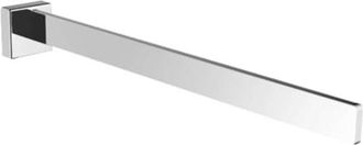 Emco Cue Handtuchhalter einarmig zur Wandmontage, starre Handtuchstange aus Metall, hochwertiger Badetuchhalter für Handtücher, Chrom