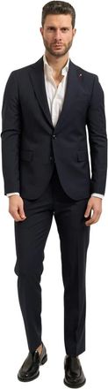 Mulish Homme, Costumes, Bleu, Taille: XL Wool Blend Elegant Suit