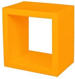 KLORIS Pop Up Bücherregal mit LED-Licht, Ocker