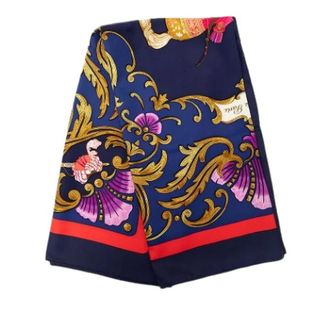 Herm&egrave;s Pre-owned Foulard Cheval Turc - Femme - Pre-owned - Bleu - Taille: ONE Size