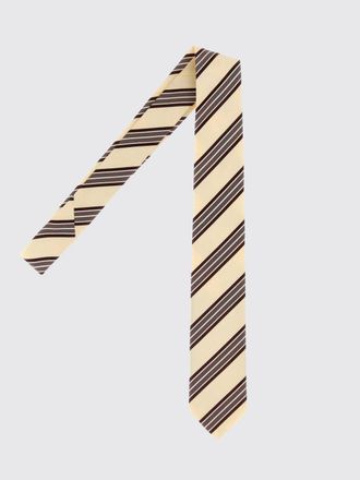 Dries Van Noten Cravate classique en pure soie &agrave; rayures multicolores