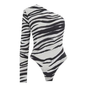 Patrizia Pepe Body asym&eacute;trique - Femme - Tops - Multicolore - Taille: 38 FR