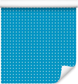 OEM Carta Da Parati A Pois Turchesi, Colore Turchese, Ideale Per Soggiorno E Camera Da Letto, 50x1000 Cm