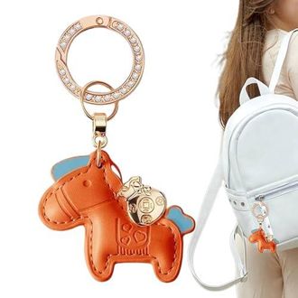 Generic Porte-cl&eacute;s cheval, Nouvel An chinois 2026, d&eacute;coration mignonne, porte-cl&eacute;s &agrave; breloque cheval, sac &agrave; dos, sac &agrave; dos, voiture, bureau, voyage, vacances,