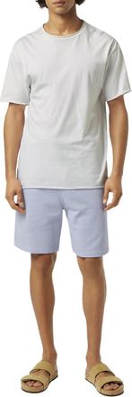 Scotch & Soda Mens Seasonal core-Logo Regular fit Sweatshort, Sky Blue, XL