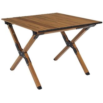 Altobuy Altobuy - kampa - Table Basse Pliante de Camping en M&eacute;tal imitation bois avec Sac de Transport